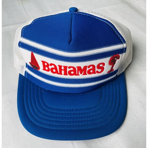 Bahamas | Accessories | Bahamas Vintage Trucker Hat Cap Blue White ...
